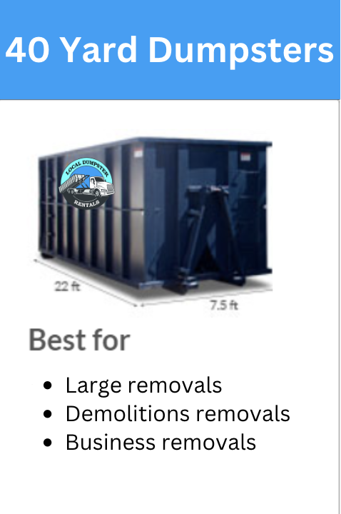 Dumpster Sizes Rentals - Dumpster Rentals Services